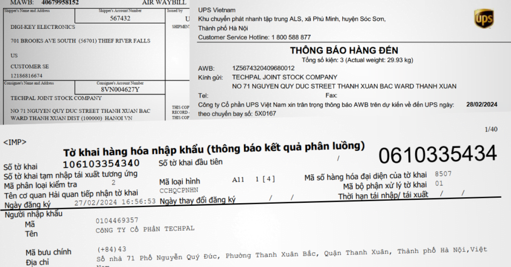 Đặt mua linh kiện điện tử trên Digikey, Mouser, Avnet, Newark ...